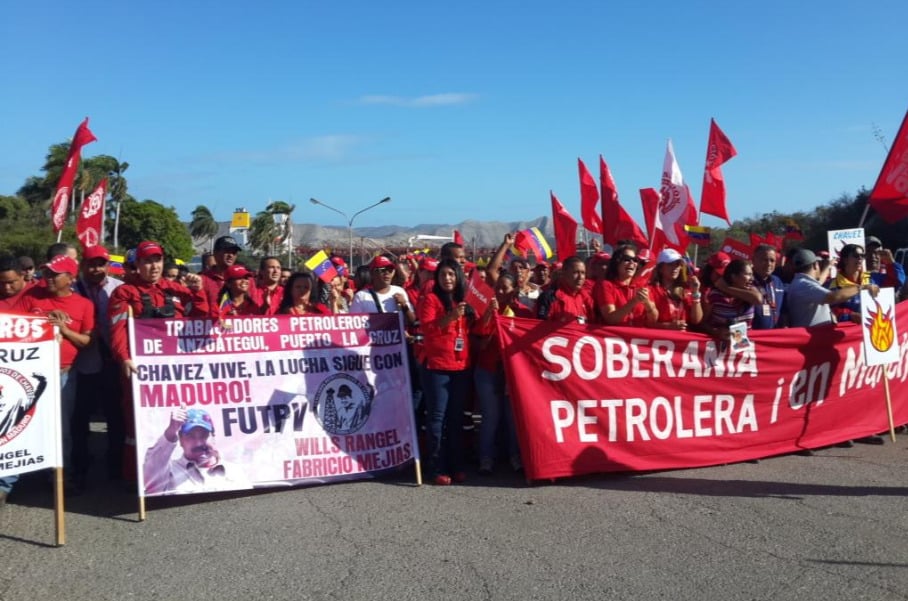 (VIDEO) Obreros de Pdvsa se ponen a disposición de Maduro para la ...