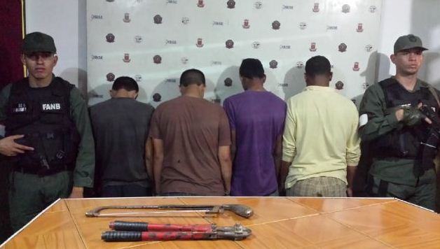 GNB desmanteló banda dedicada al robo de cables de CANTV