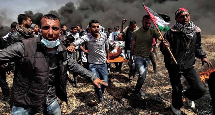 729 heridos y cuatro palestinos muertos por fuego israelí en la franja ...