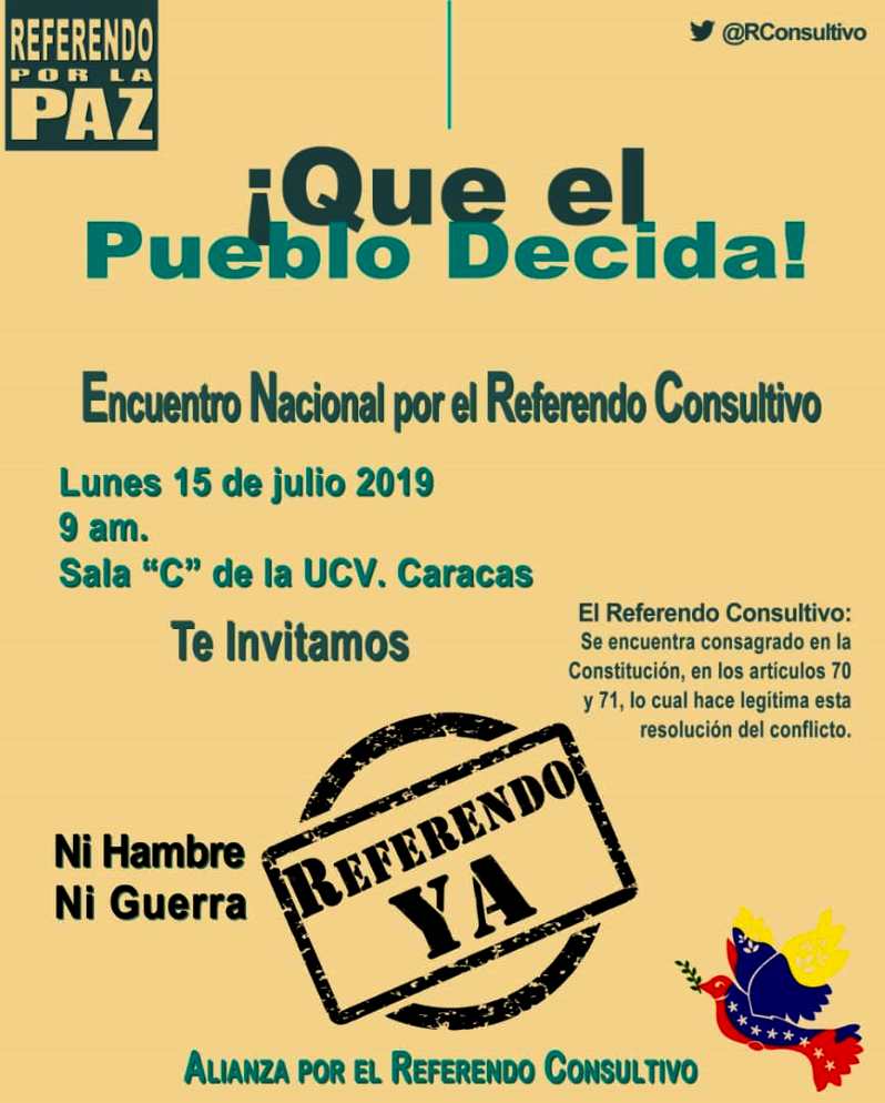 Enrique Ochoa Antich y Santiago Arconada informaron que la Alianza por ...