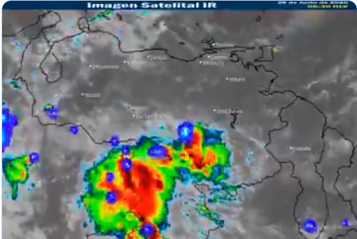 INAMEH: lluvias para Apure, Barinas, Bolívar y Amazonas, sigue el polvo de Sahara sobre el Caribe