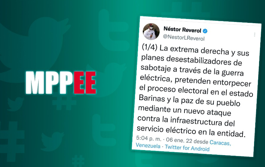 Barinas: Trabajadores del Mppee recuperan servicio eléctrico del estado