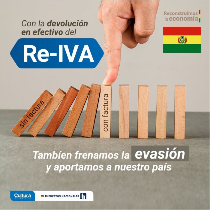 Bolivia / Gobierno devuelve Bs 32,7 millones a contribuyentes del Re–IVA