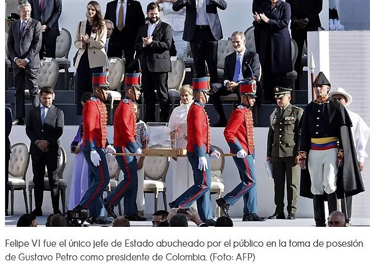 La espada de Bolívar y el monarca displicente - Por: Eduardo Giordano