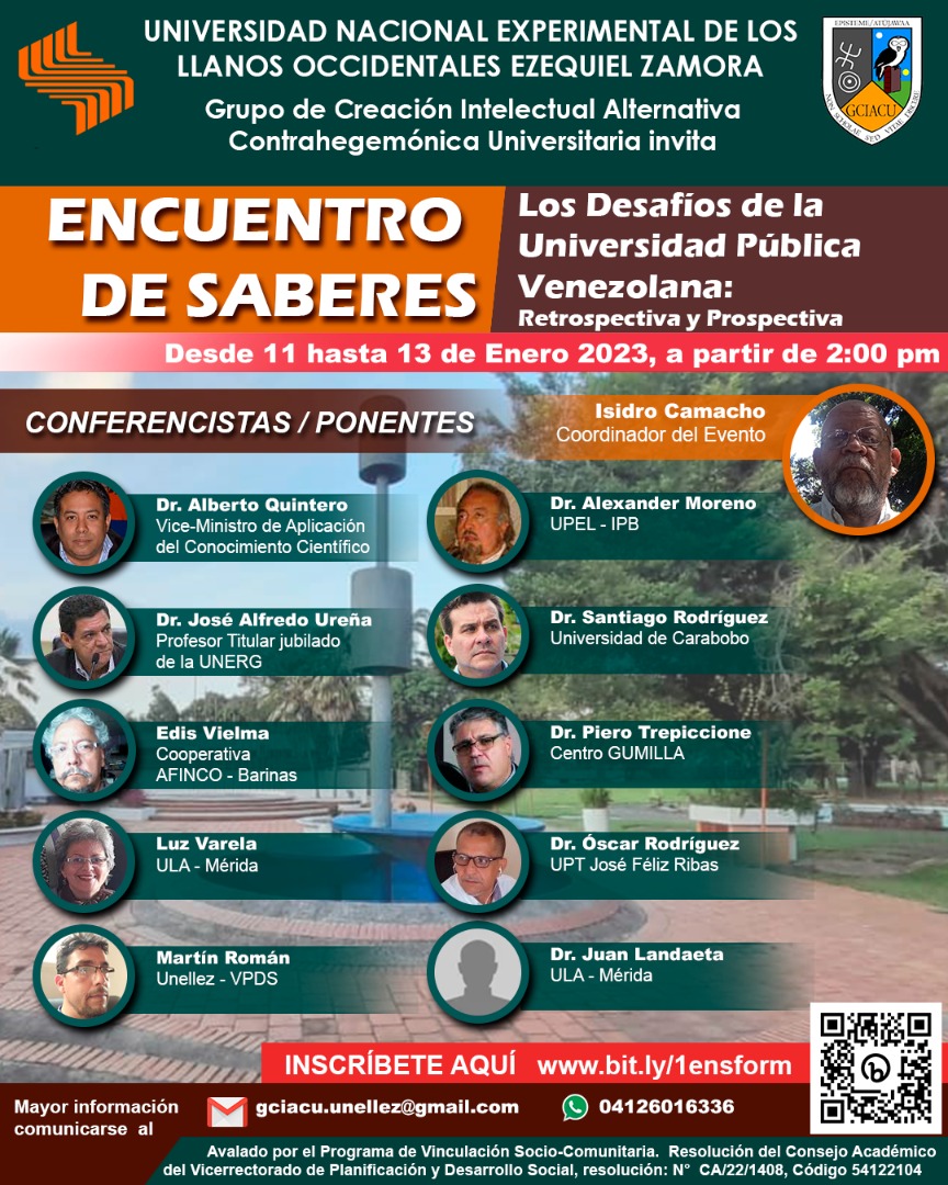 Encuentro de Saberes. Los Desafíos de la Universidad Pública Venezolana ...