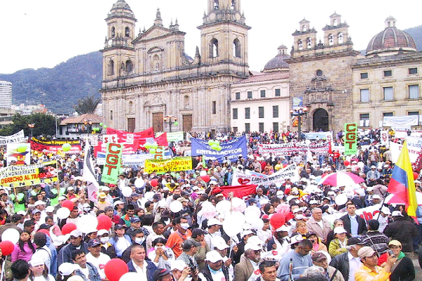 Pueblo colombiano se movilizará en apoyo a la paz y la democracia